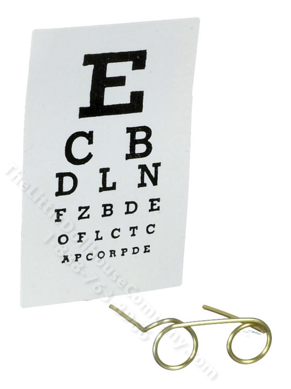 Miniature Eye Chart and Glasses for Dollhouses [HH IM65271] | The ...
