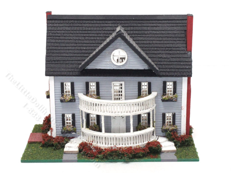 1/144 Scale Classic Colonial Style Assembled Dollhouse [HDM ...