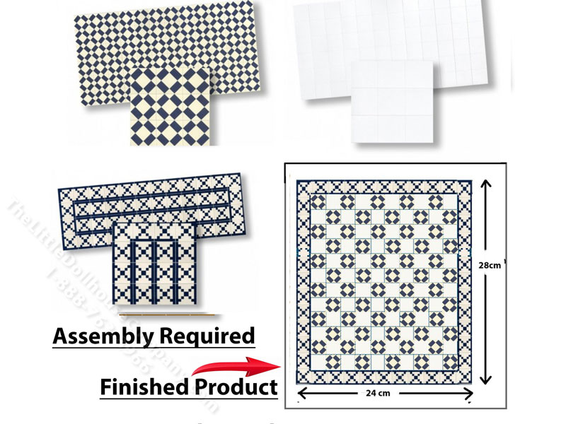 Dollhouse Scale Model Floor Tile Kit [WM35175] | The Little Dollhouse ...