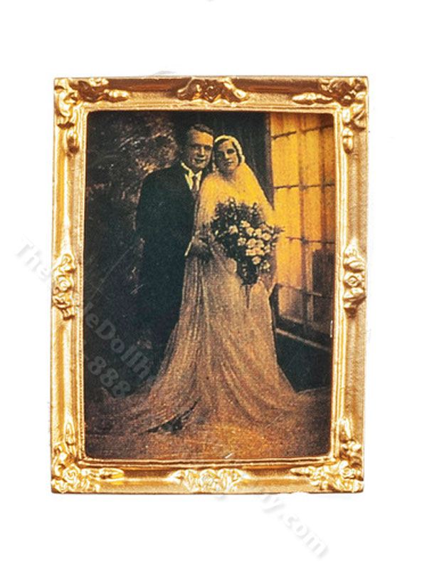 Miniature Wedding Portrait for Dollhouses [AZT B0275] | The Little ...