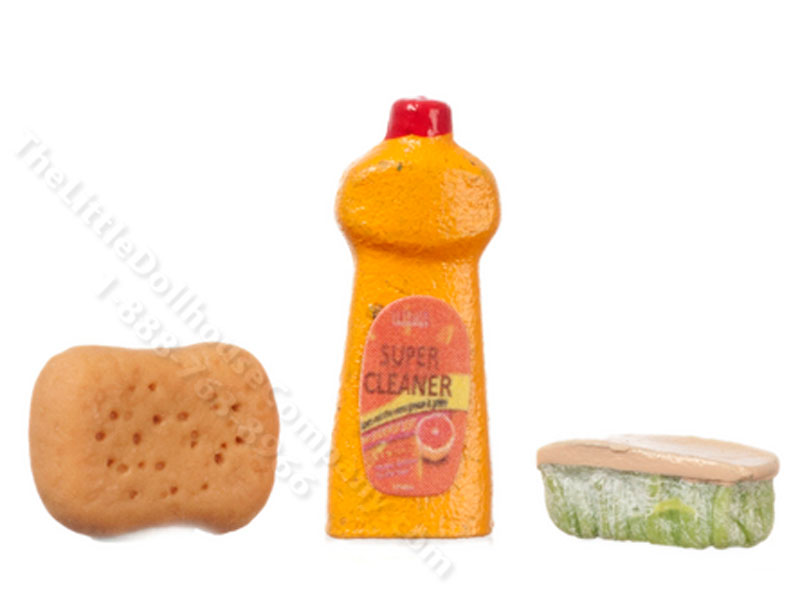 Miniature Cleaning Set for Dollhouse [HH IM65405] | The Little ...