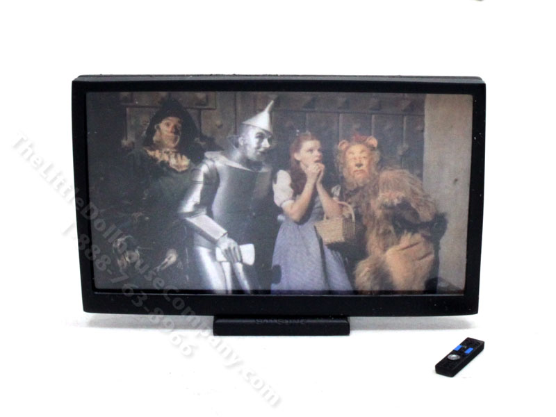 Miniature Smart TV for Dollhouses [LRM 042] | The Little Dollhouse Company