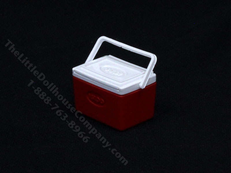 Miniature Red Igloo Cooler for Dollhouses [LRM 048] | The Little ...