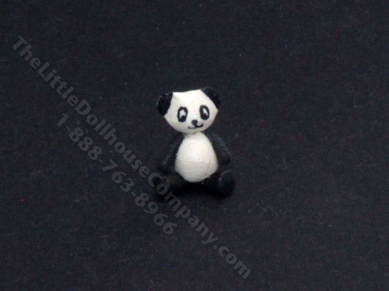Miniature Panda Bear Sculpture for Dollhouses [MJD 4426] | The Little ...
