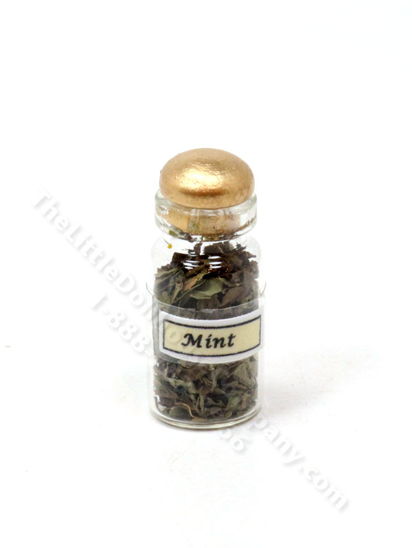 Miniature Mint Spice Jar [AFA 104] | The Little Dollhouse Company