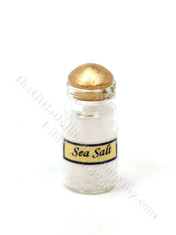 Miniature Sea Salt Spice Jar [AFA 109] | The Little Dollhouse Company