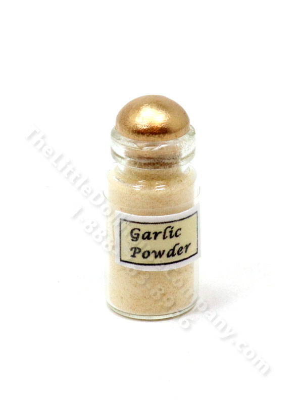 Miniature Garlic Powder Spice Jar [AFA 123] | The Little Dollhouse Company